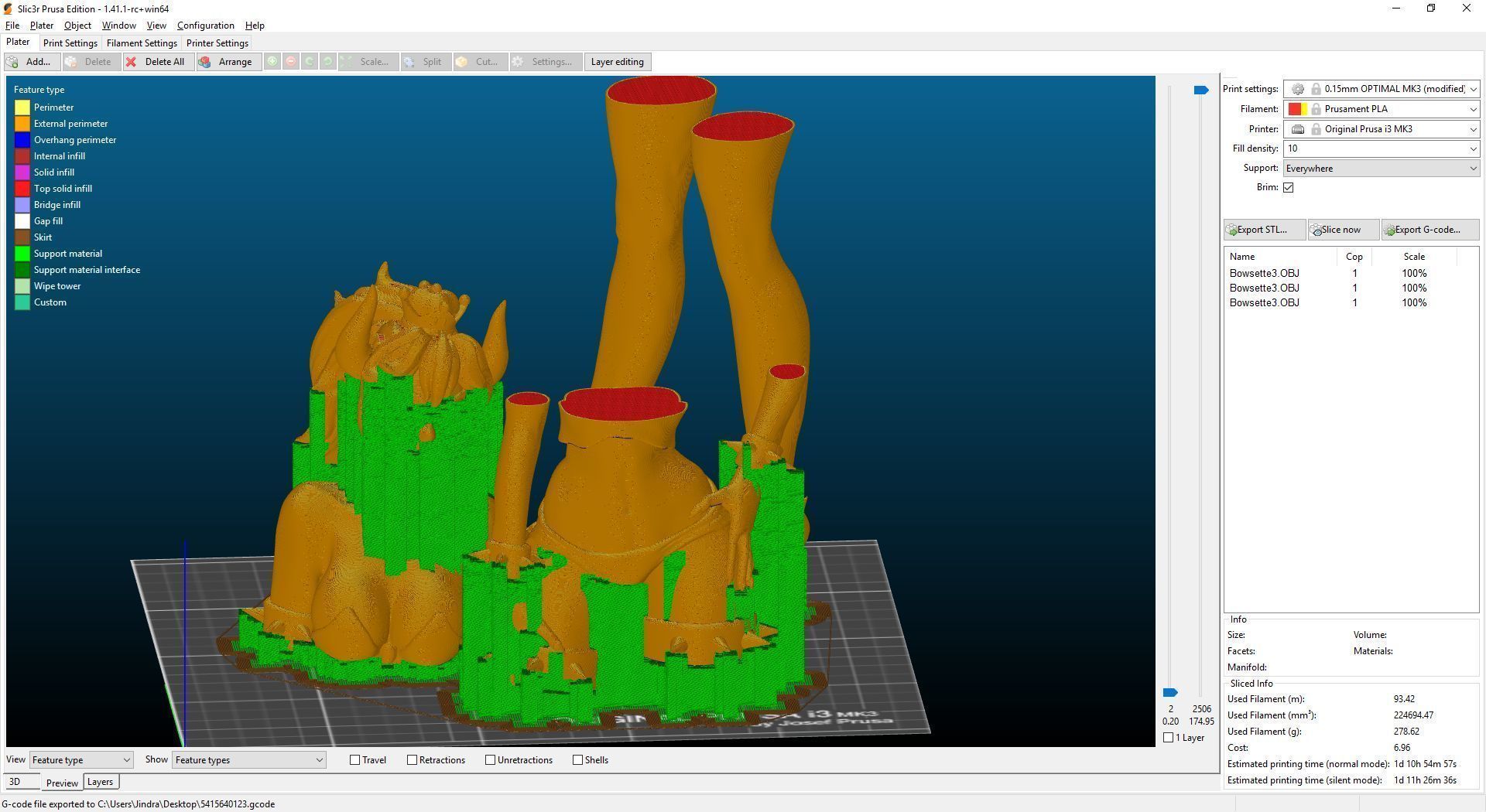 Bowsette - Princess Bowser - FDM and SLA 3D printing ready 3D model 3D ...