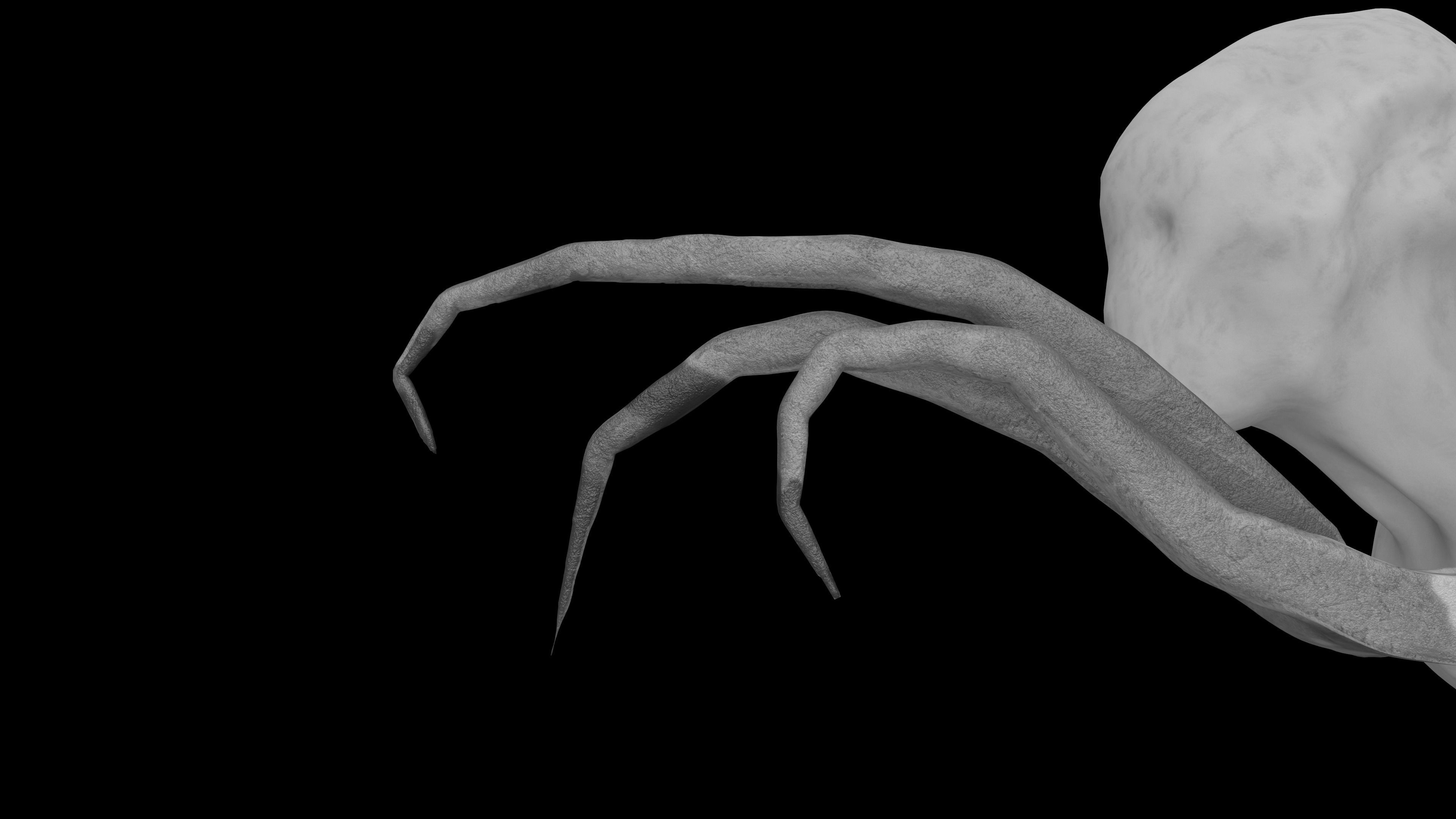 monster creature with claws free 3D model | CGTrader