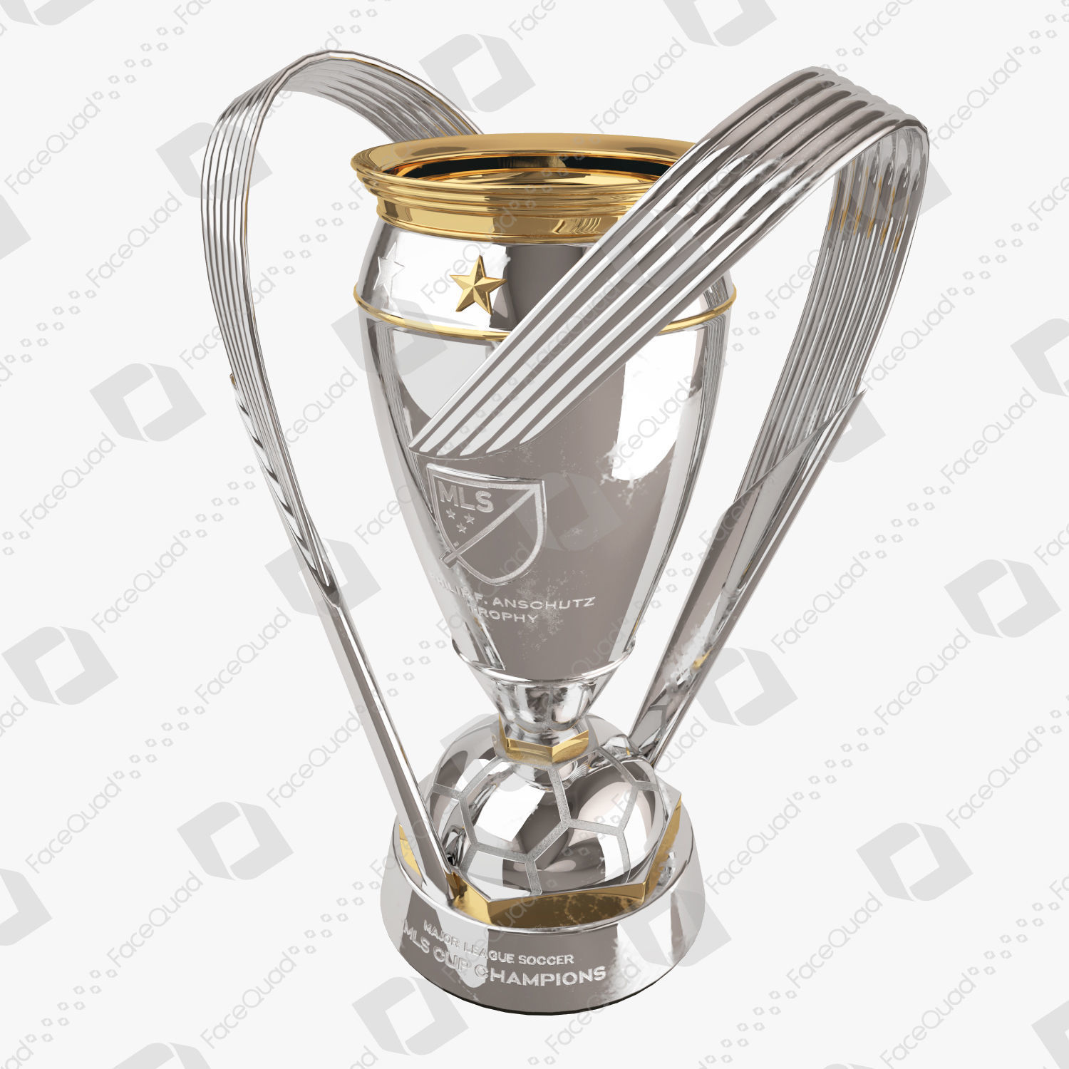 MLS Cup Trophy - Major League Soccer Philip F Anschutz Trophy 3D model ...