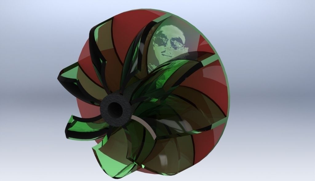 Turbine fan free 3D model | CGTrader