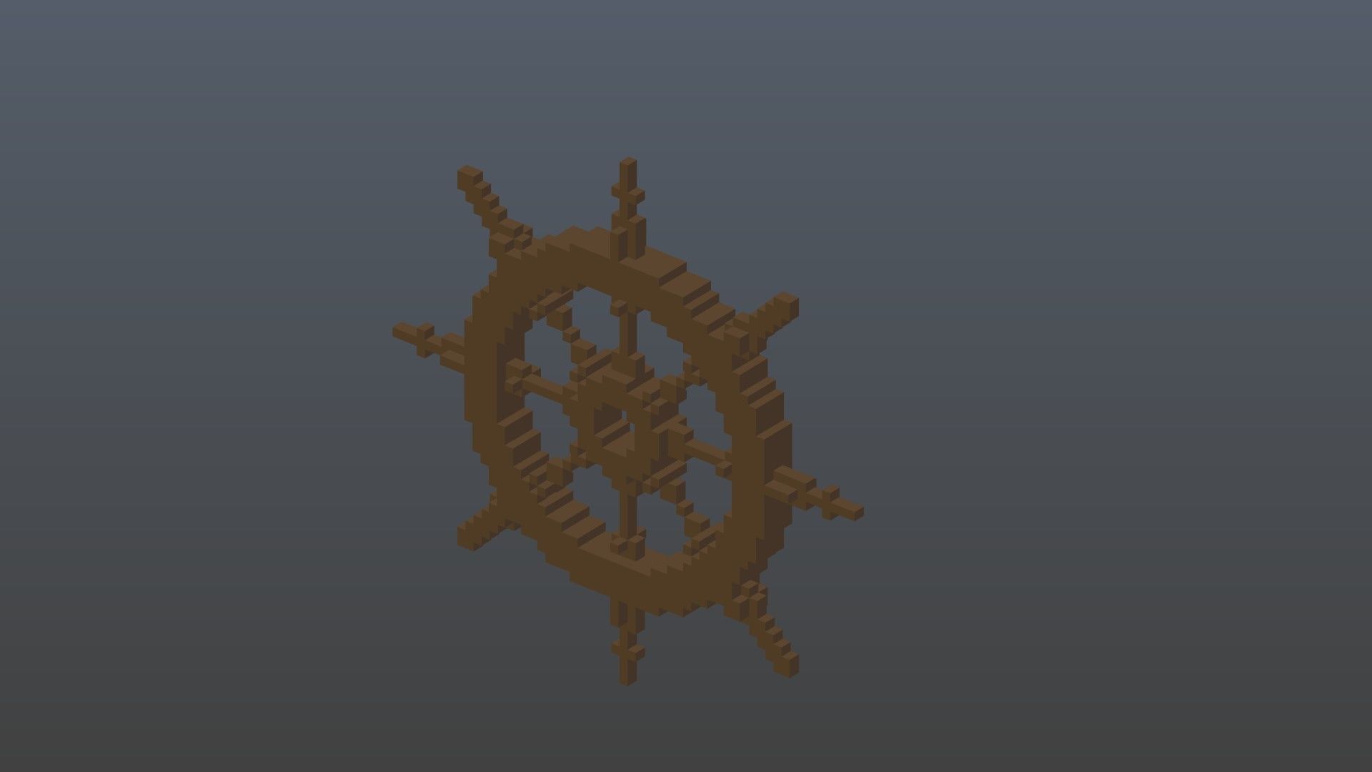Handwheel voxel 4 3D model | CGTrader