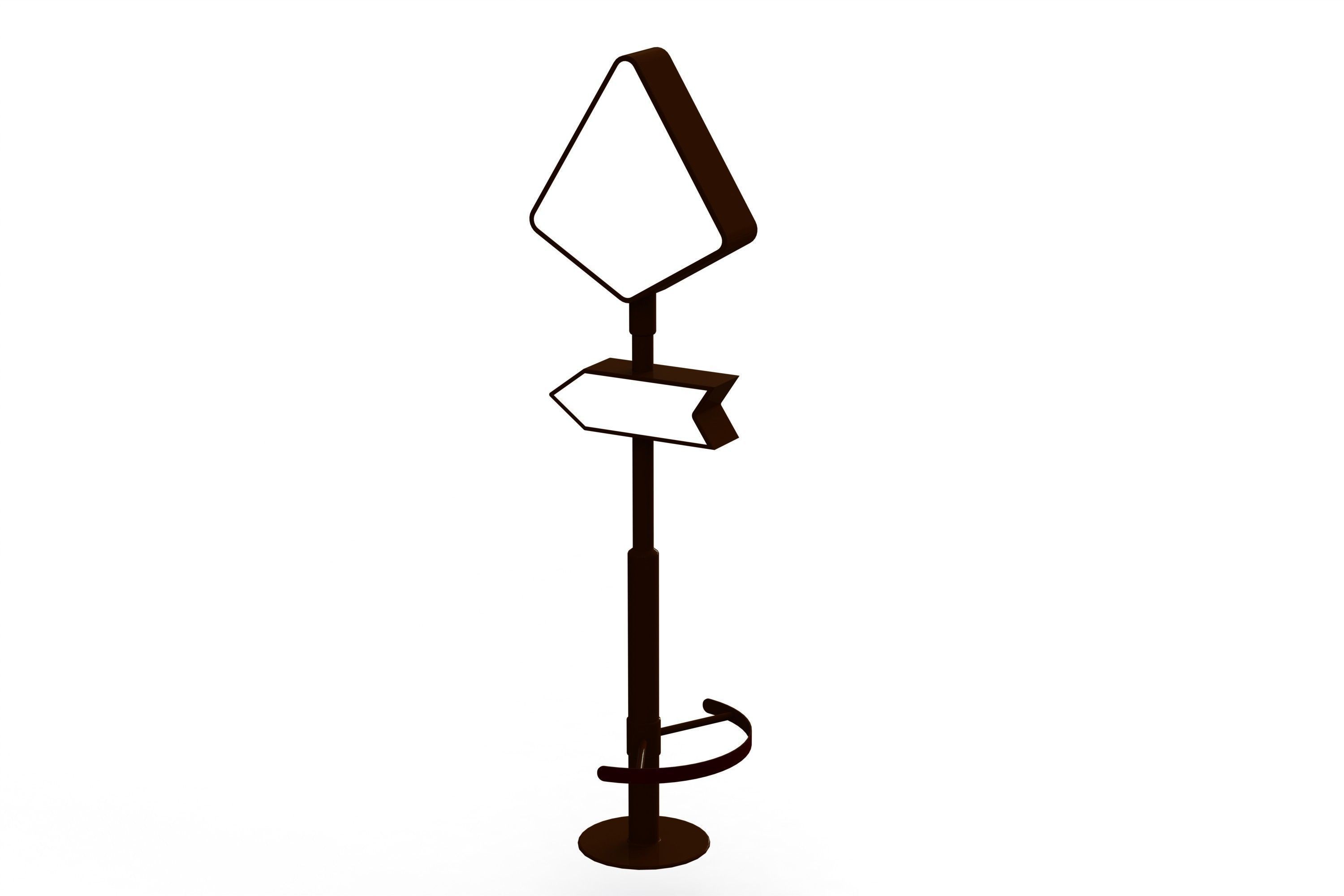 Permanent eye-level stand design free 3D model | CGTrader