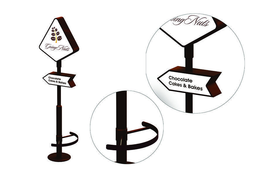 Permanent eye-level stand design free 3D model | CGTrader