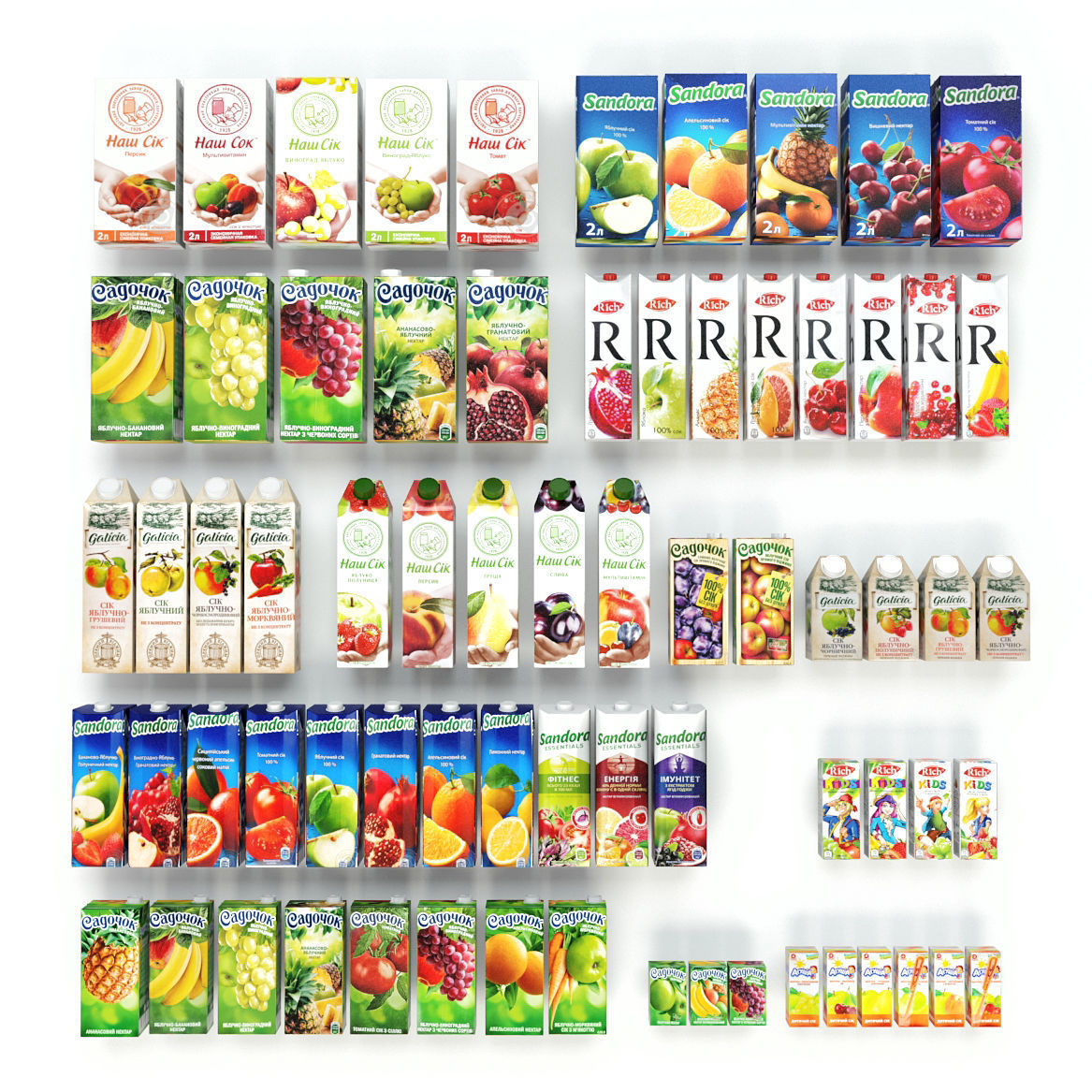 Juice racks 3D model | CGTrader