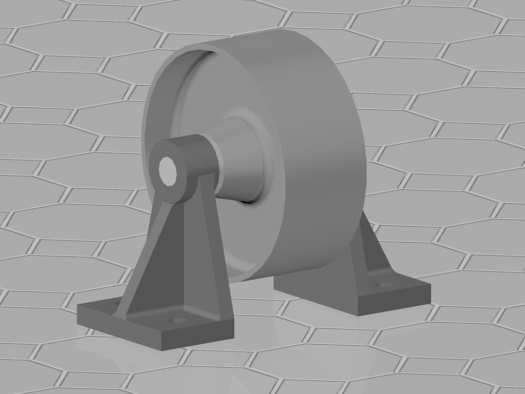 Bell Roller Support free 3D model | CGTrader