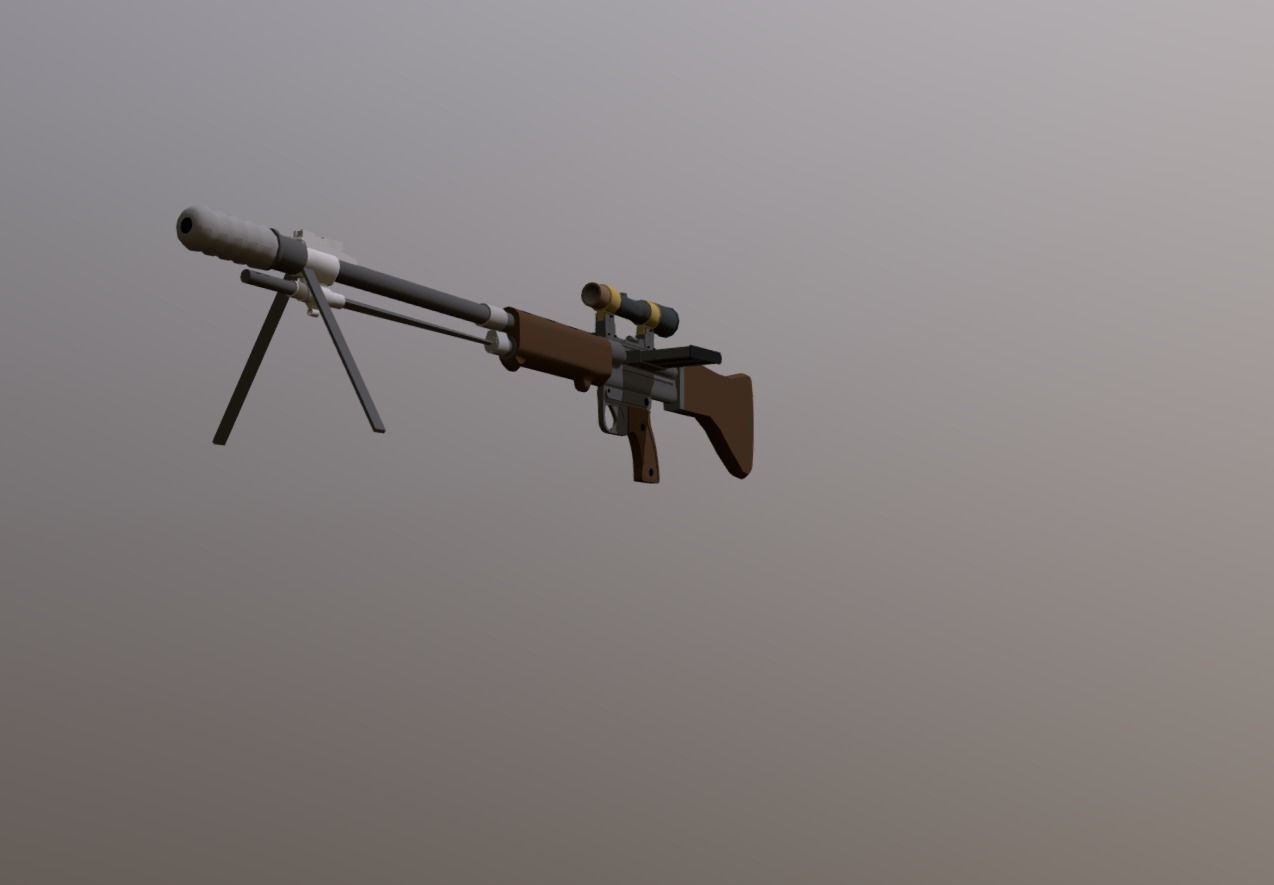 3D model FG-42 Weapon VR / AR / low-poly | CGTrader