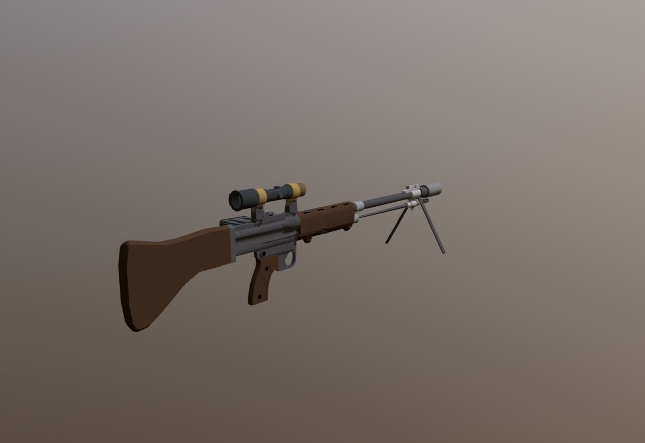 3D model FG-42 Weapon VR / AR / low-poly | CGTrader