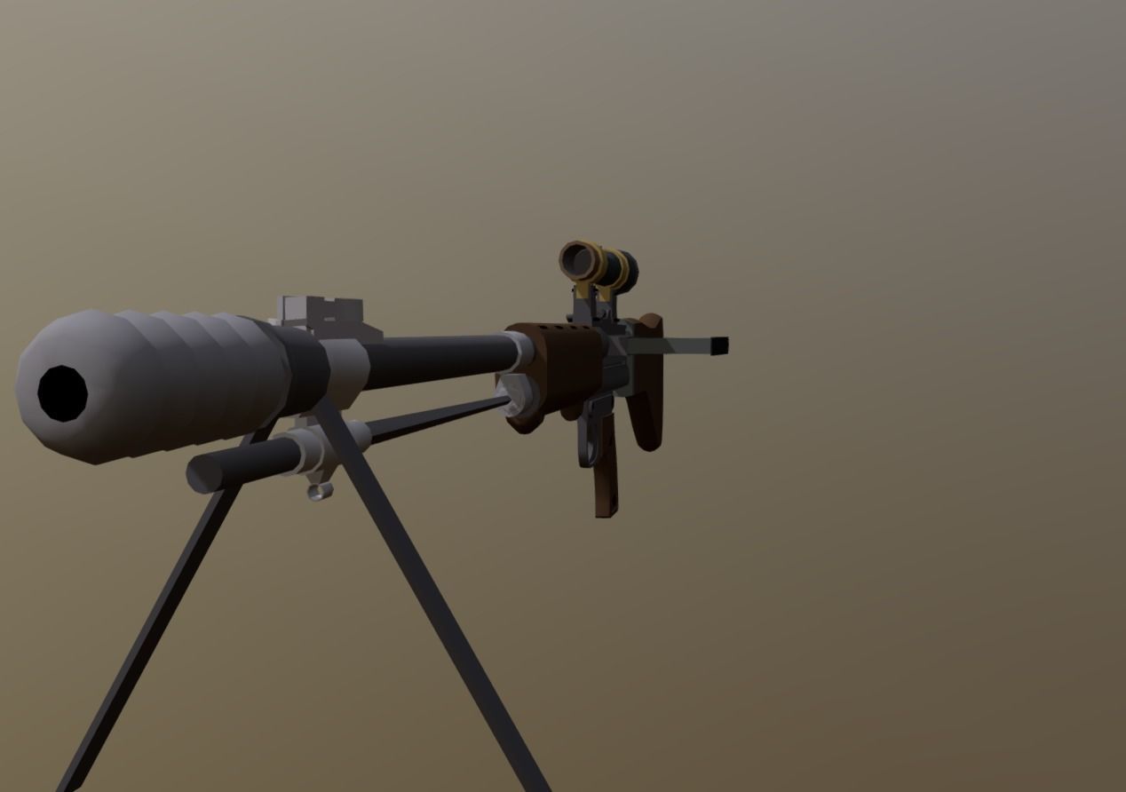 3D model FG-42 Weapon VR / AR / low-poly | CGTrader