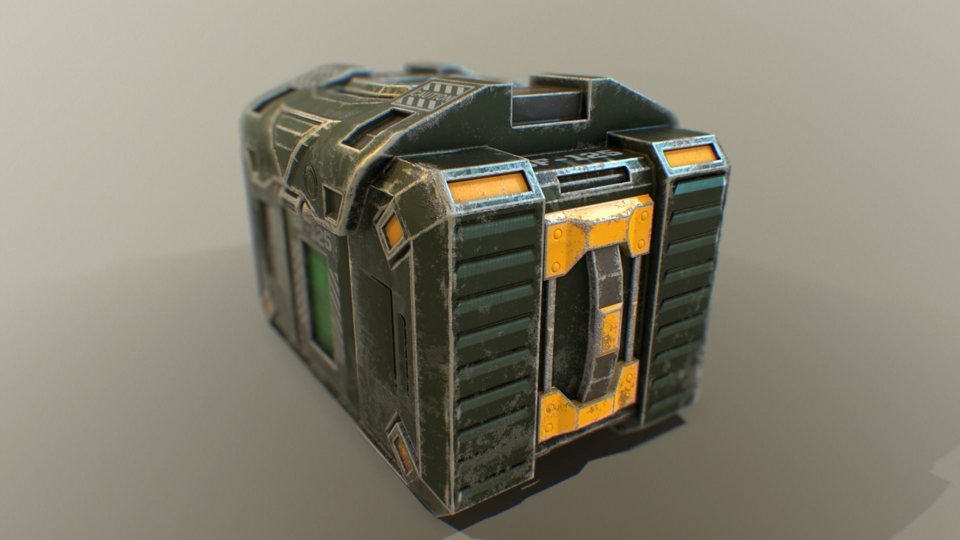 3D model Sci-fi ammo box VR / AR / low-poly rigged animated | CGTrader