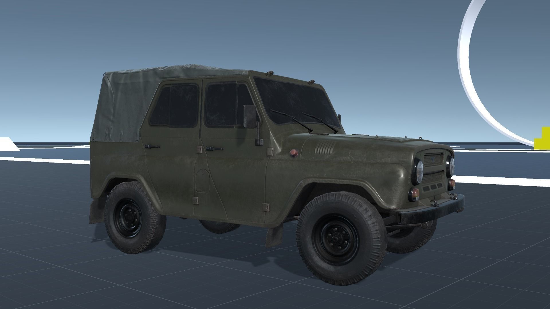 3D model UAZ Hunter military vehicle VR / AR / low-poly | CGTrader