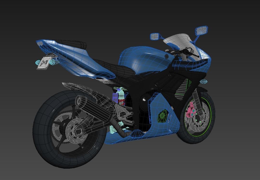 Yamaha R6 3D model | CGTrader