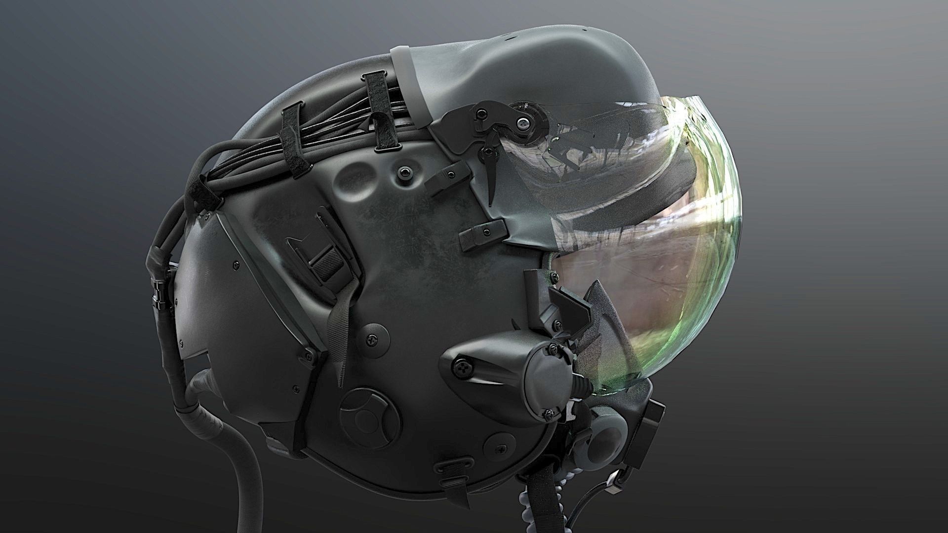 FLIGHT SUIT F35 Helmet 3D model | CGTrader