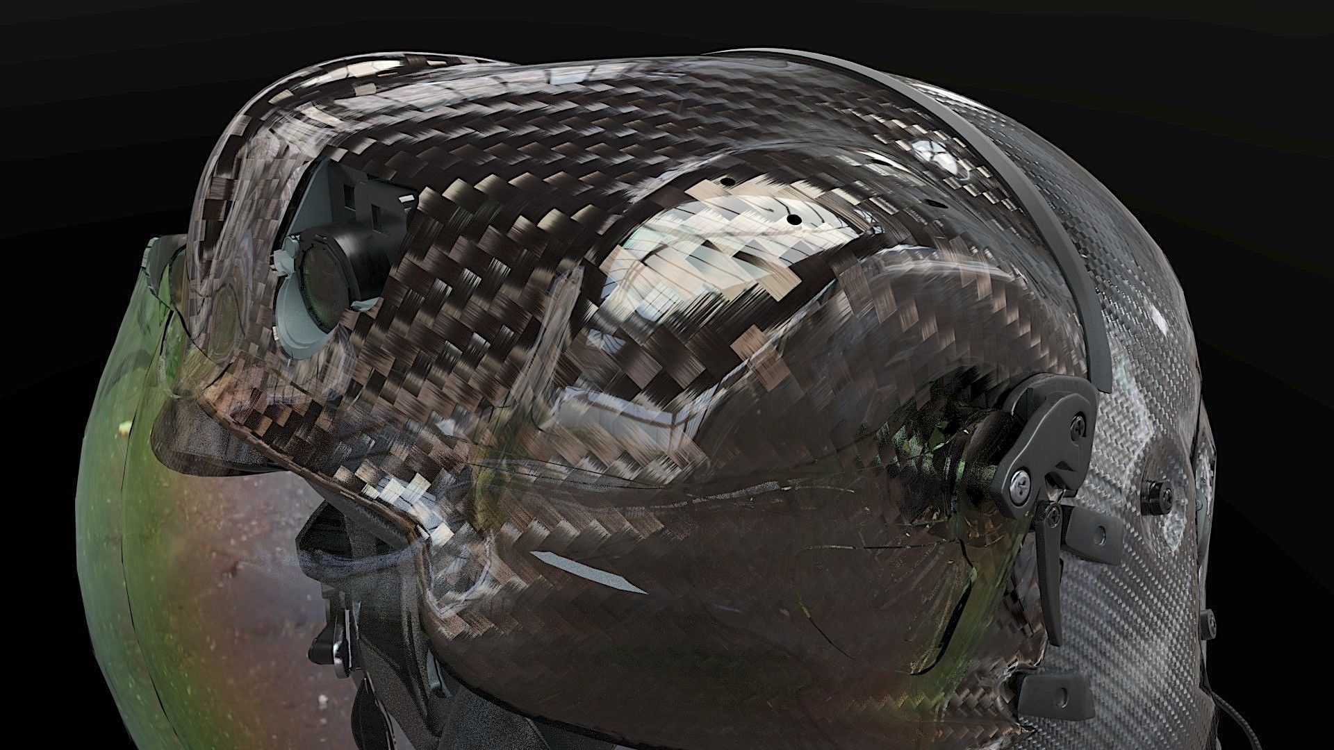 FLIGHT SUIT F35 Helmet 3D model | CGTrader