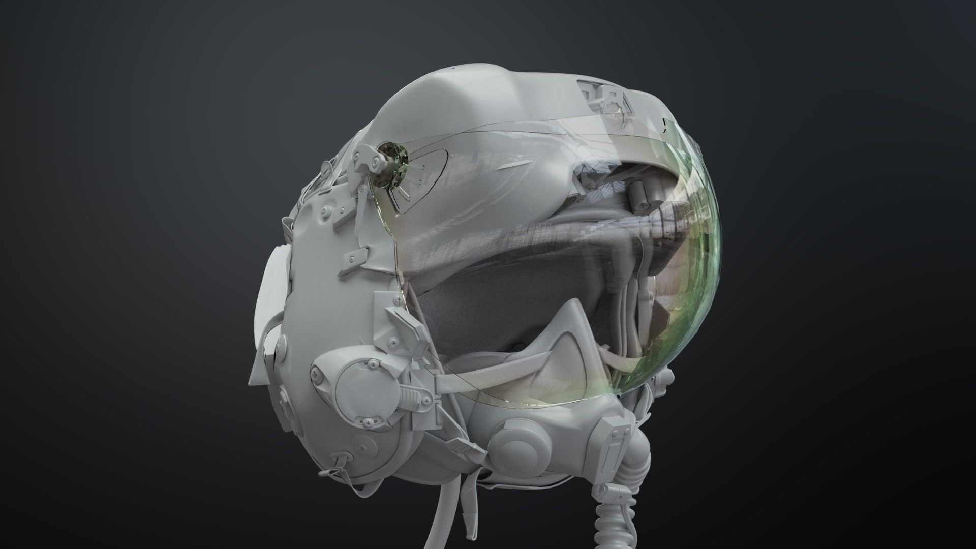 FLIGHT SUIT F35 Helmet 3D model | CGTrader