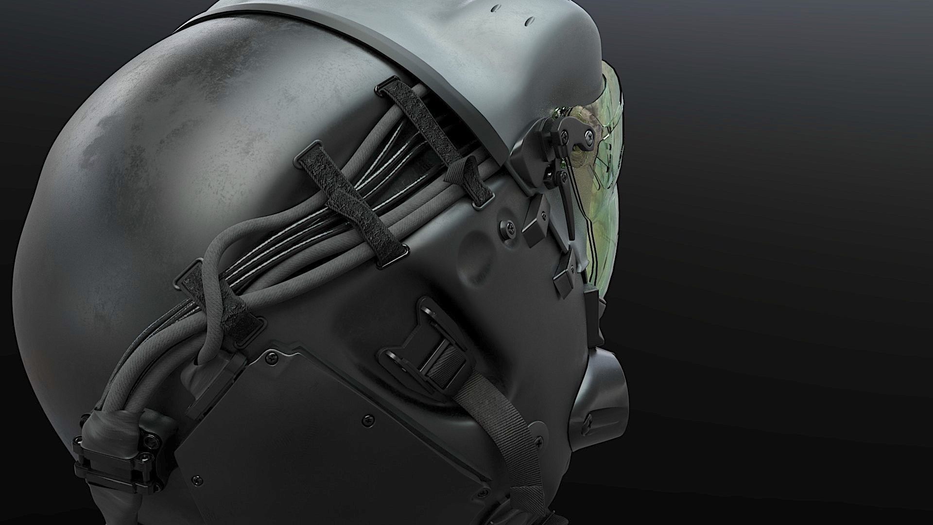 FLIGHT SUIT F35 Helmet 3D model | CGTrader