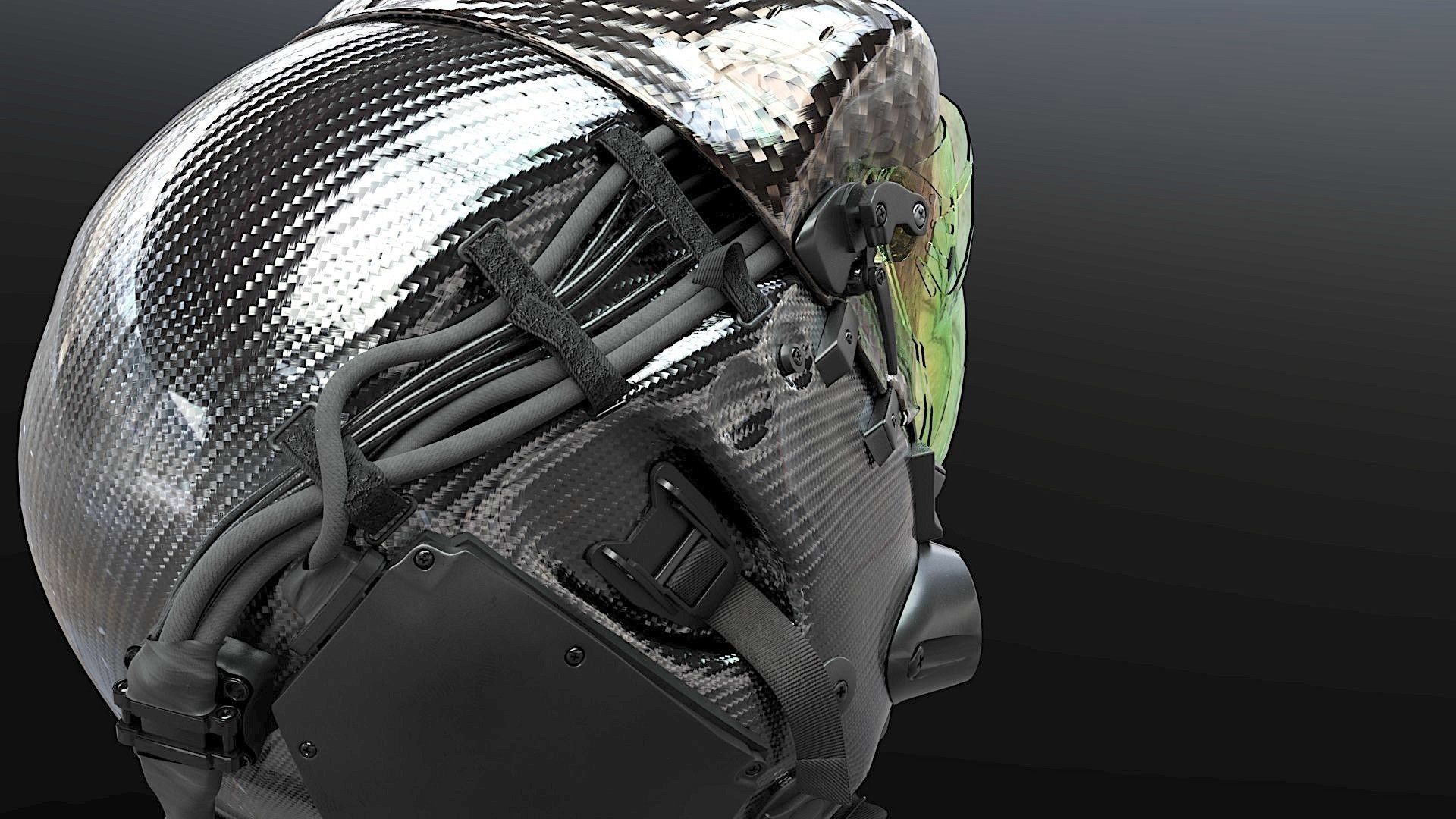 FLIGHT SUIT F35 Helmet 3D model | CGTrader