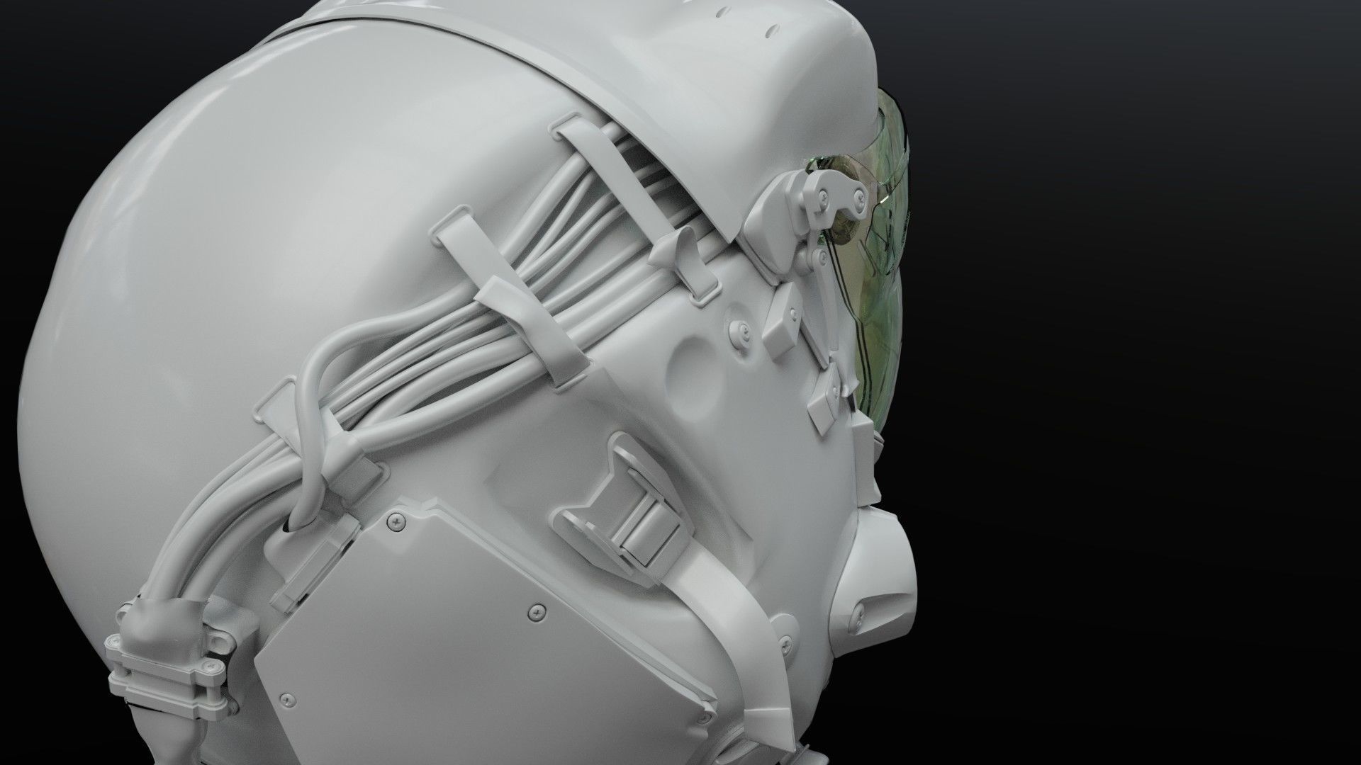 FLIGHT SUIT F35 Helmet 3D model | CGTrader