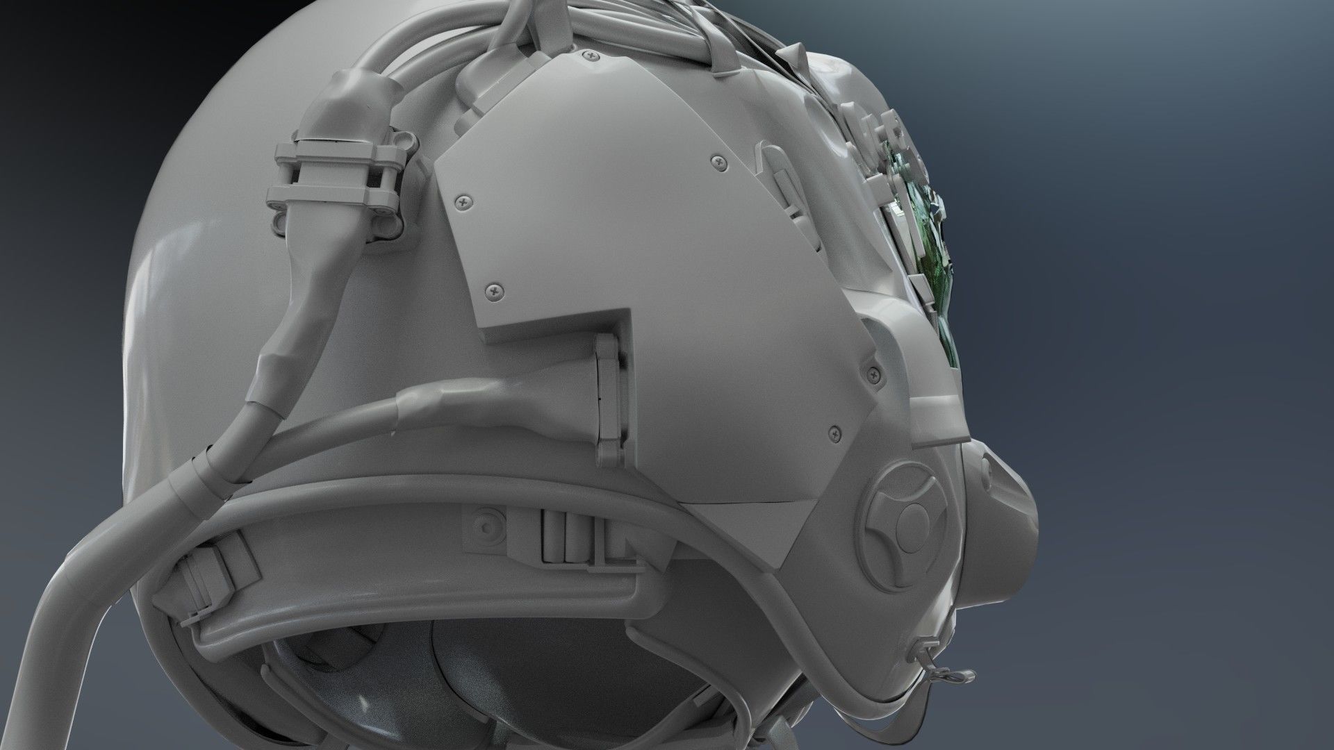 FLIGHT SUIT F35 Helmet 3D model | CGTrader