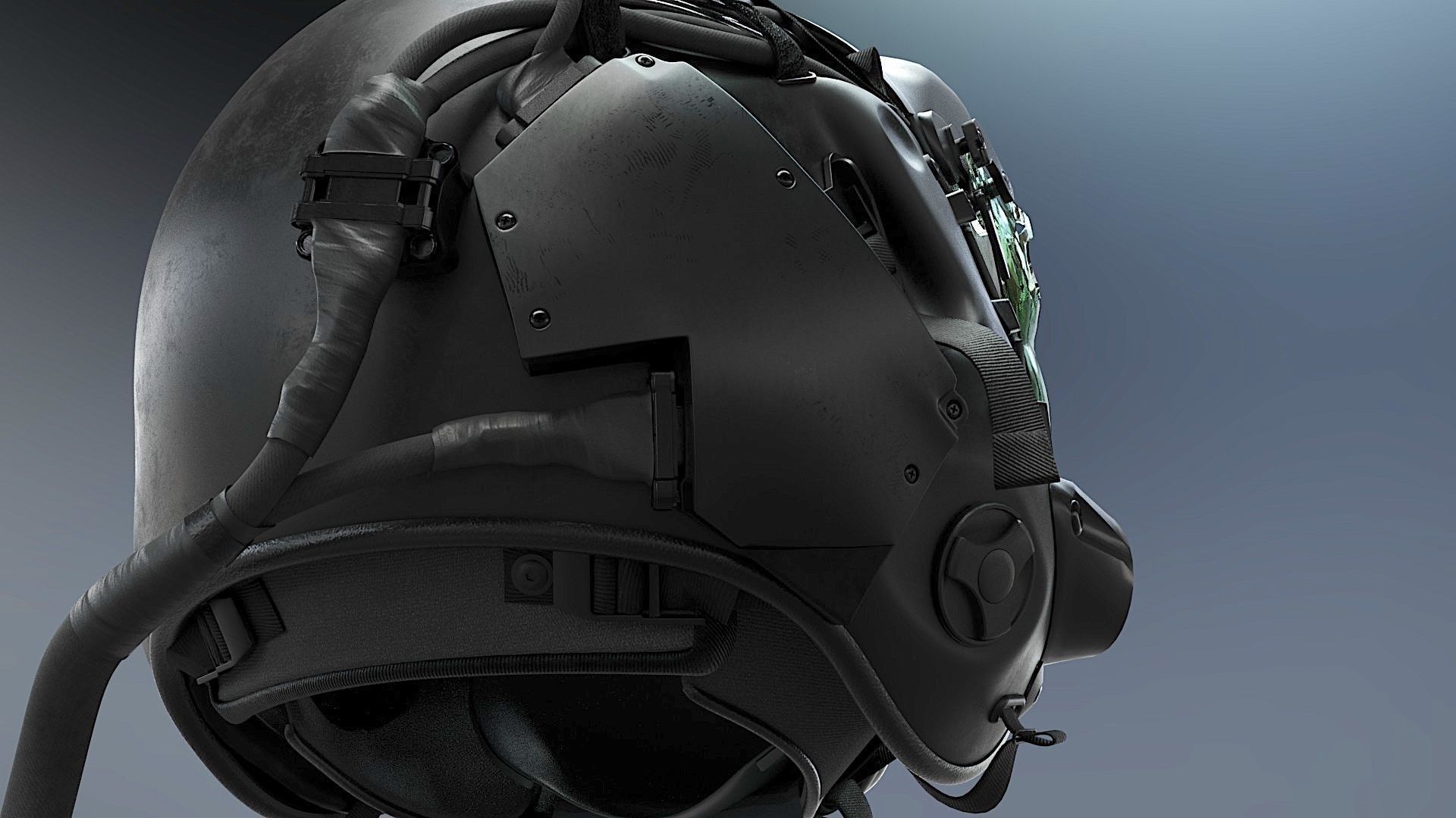 FLIGHT SUIT F35 Helmet 3D model | CGTrader