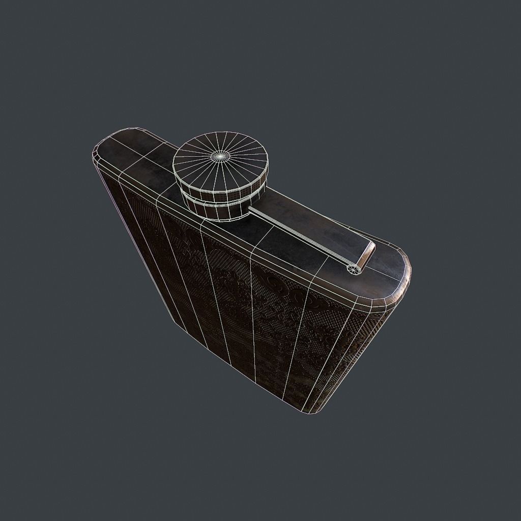 3D model OldFlask ornate flask VR / AR / low-poly | CGTrader