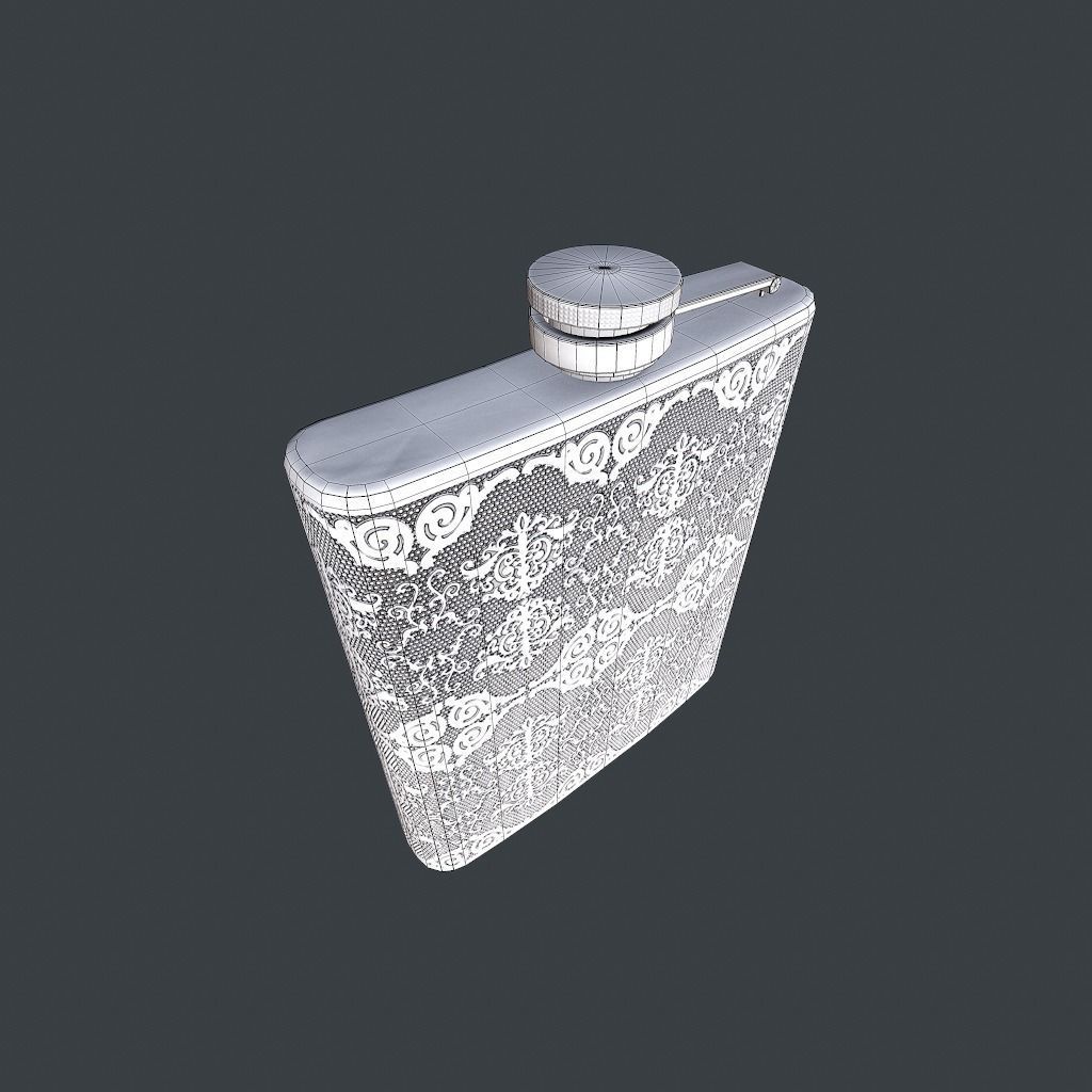 3D model OldFlask ornate flask VR / AR / low-poly | CGTrader