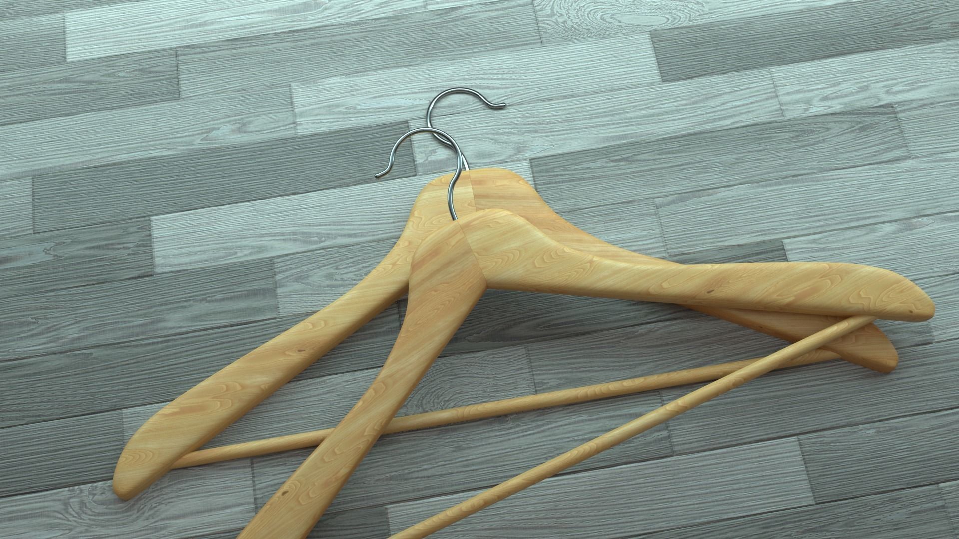 Wooden Hanger 3D model | CGTrader