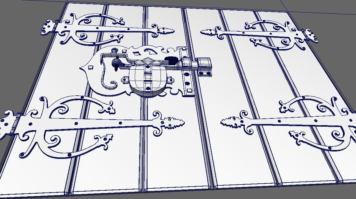 Fantasy Trap Door 3D model rigged | CGTrader