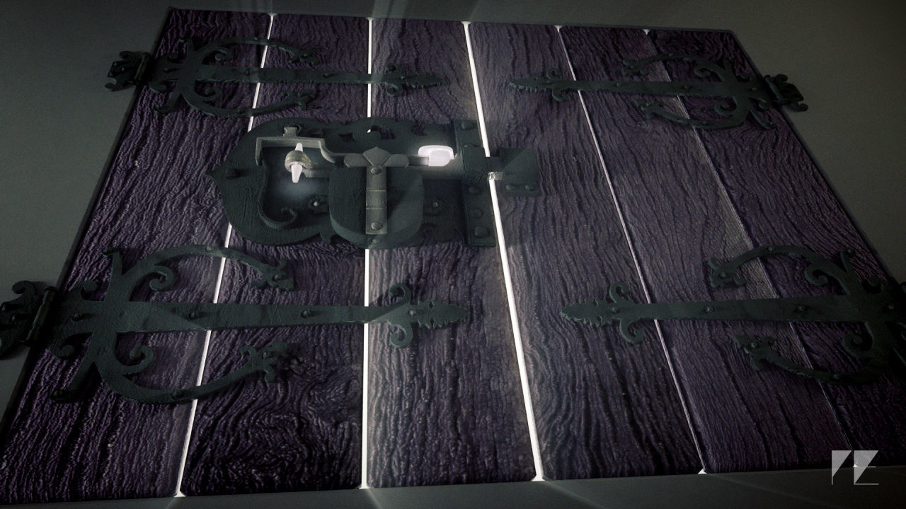 Fantasy Trap Door 3D model rigged | CGTrader