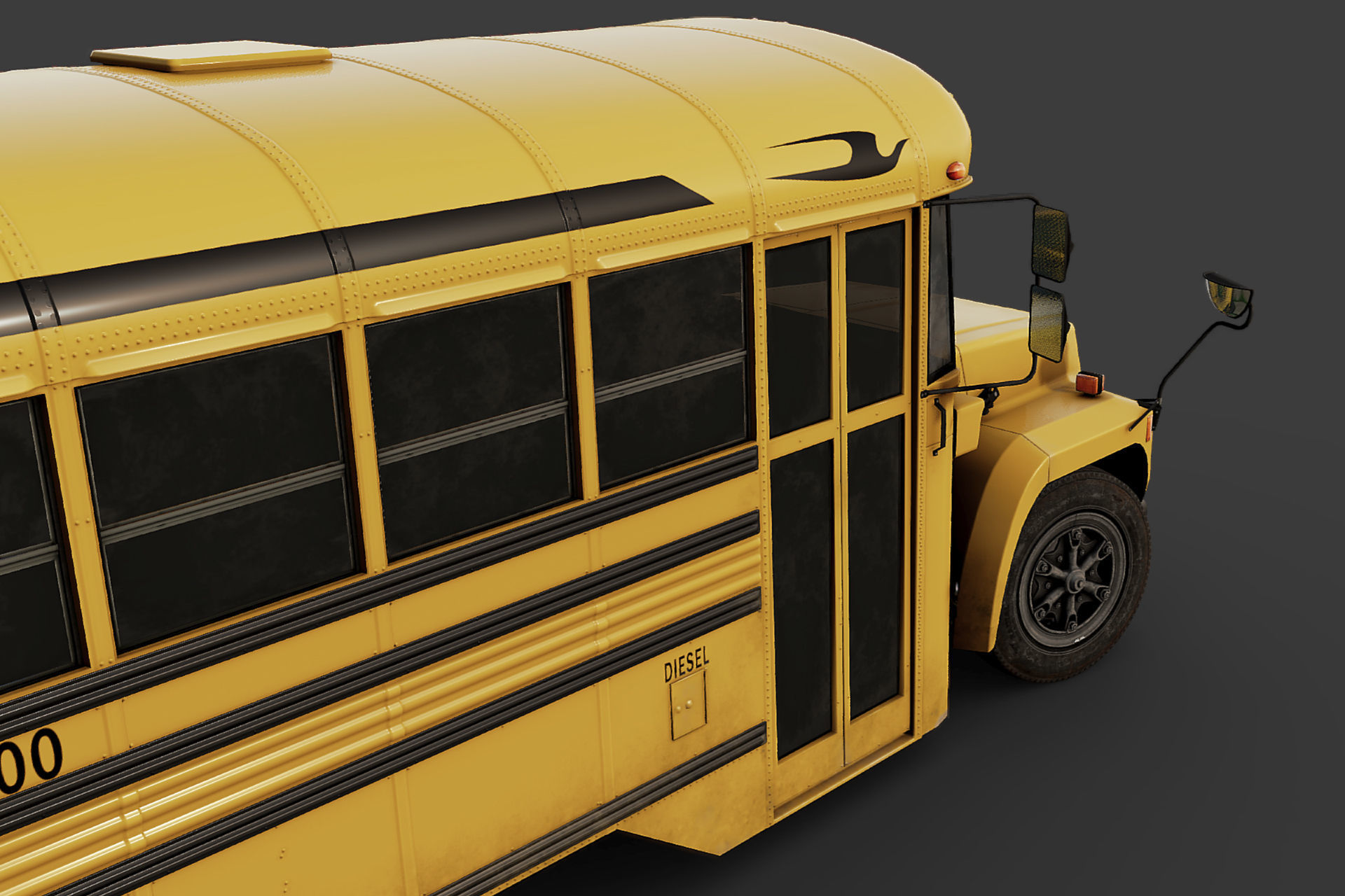 3D model School Bus VR / AR / low-poly | CGTrader