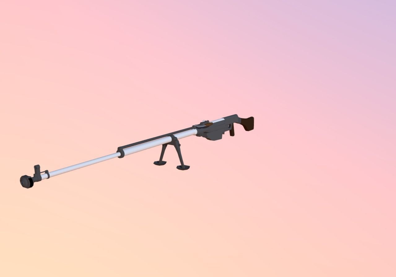 3D model PTRS LowPolyIsometric VR / AR / low-poly | CGTrader