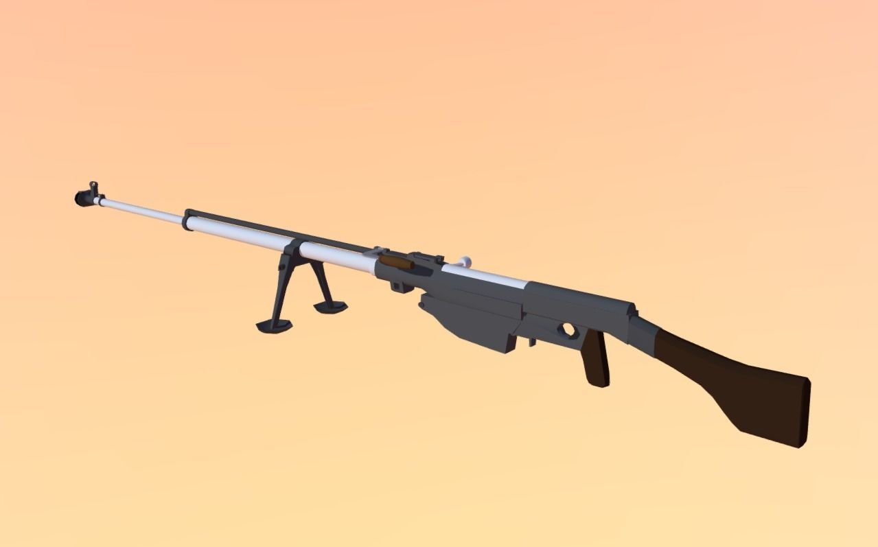 3D model PTRS LowPolyIsometric VR / AR / low-poly | CGTrader