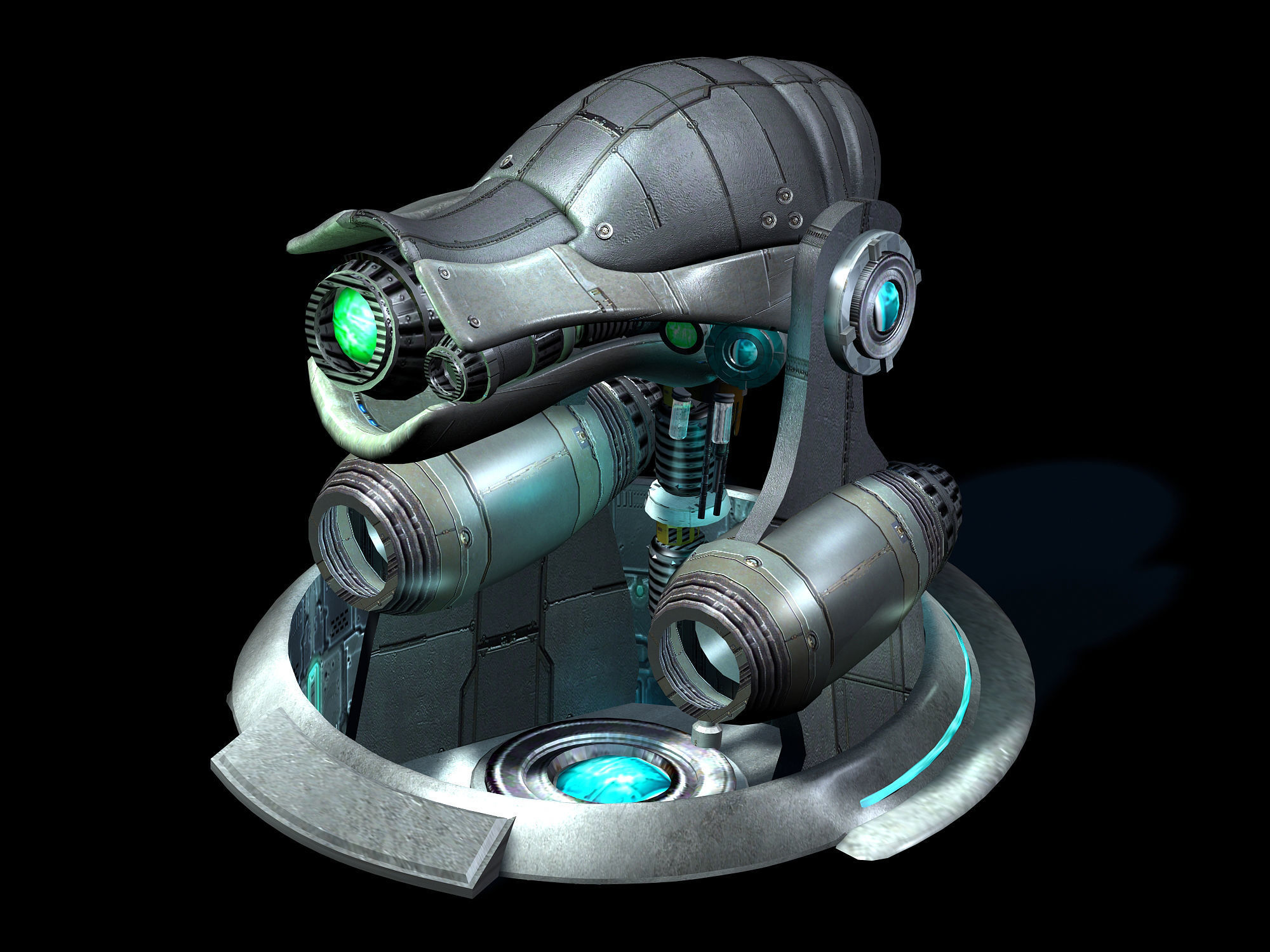 Spaceship - Ground Fort 01 3D model | CGTrader