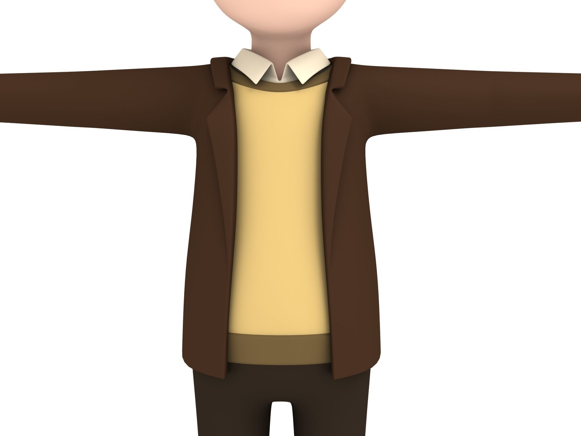 CartoonMan014 Professor 3D model | CGTrader