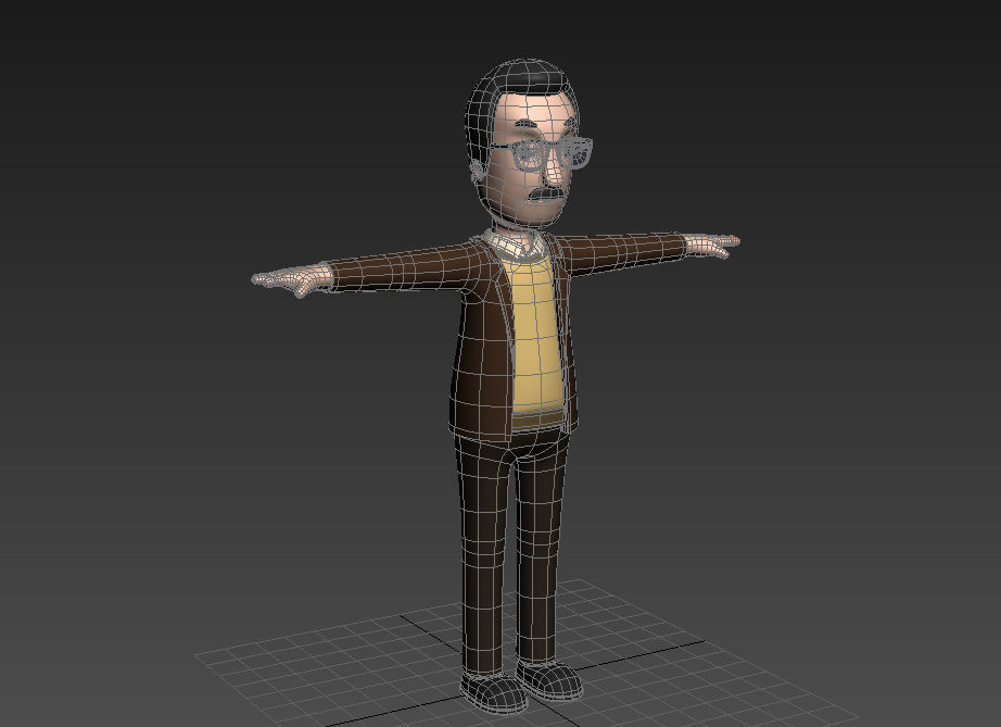 CartoonMan014 Professor 3D model | CGTrader
