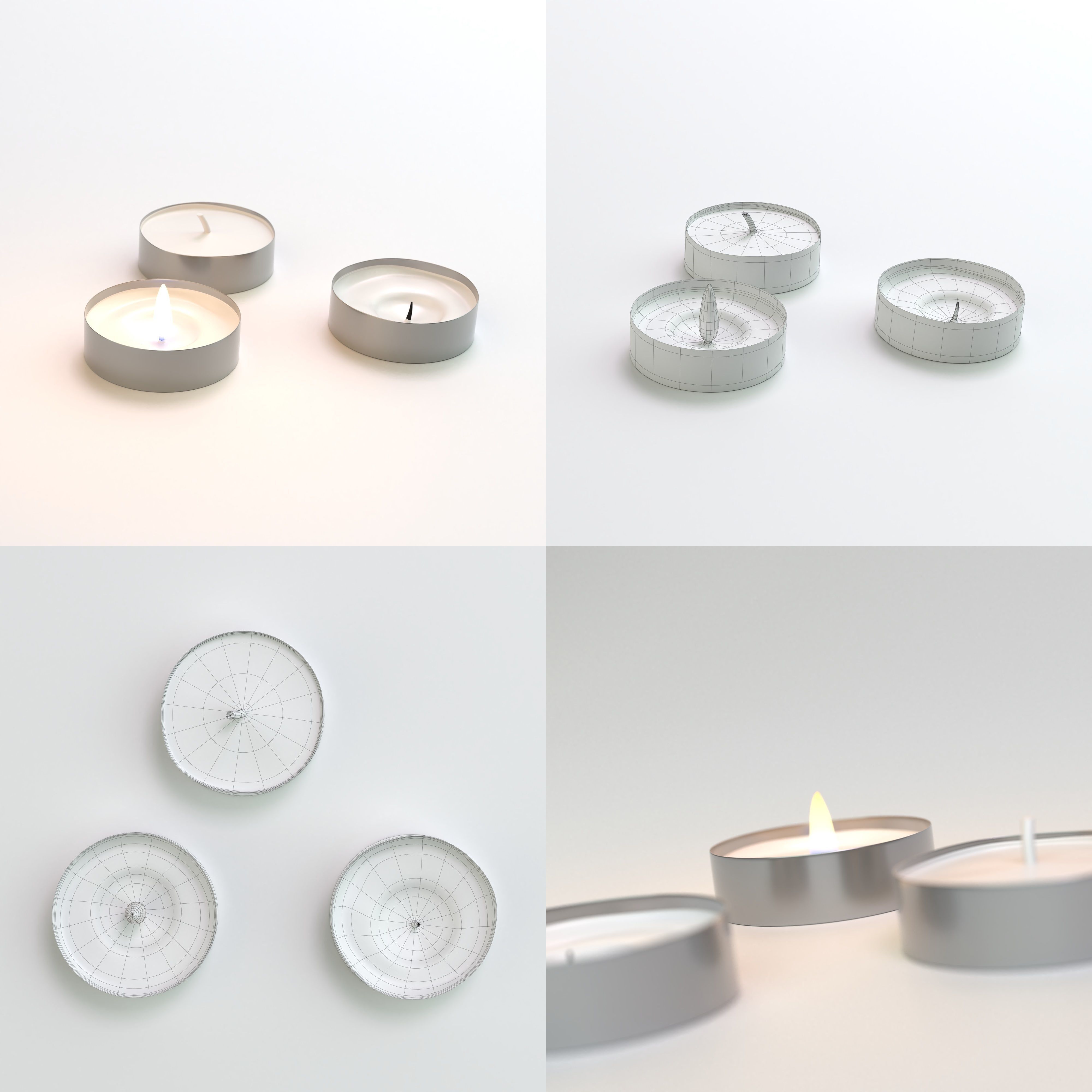 Candle candles - candles free 3D model | CGTrader