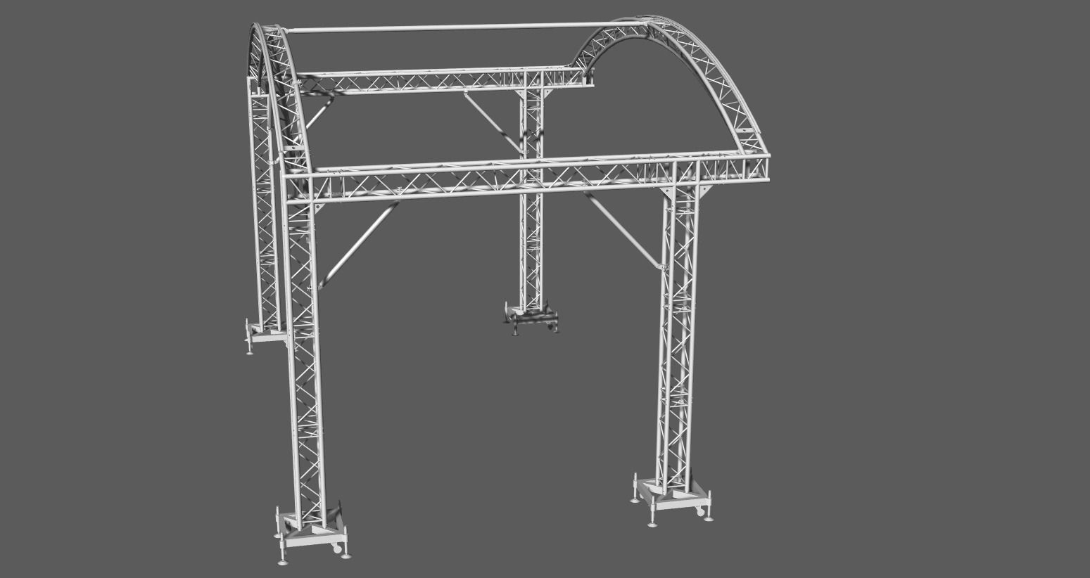 Prolyte truss Arc roof 6x4m 3D model | CGTrader