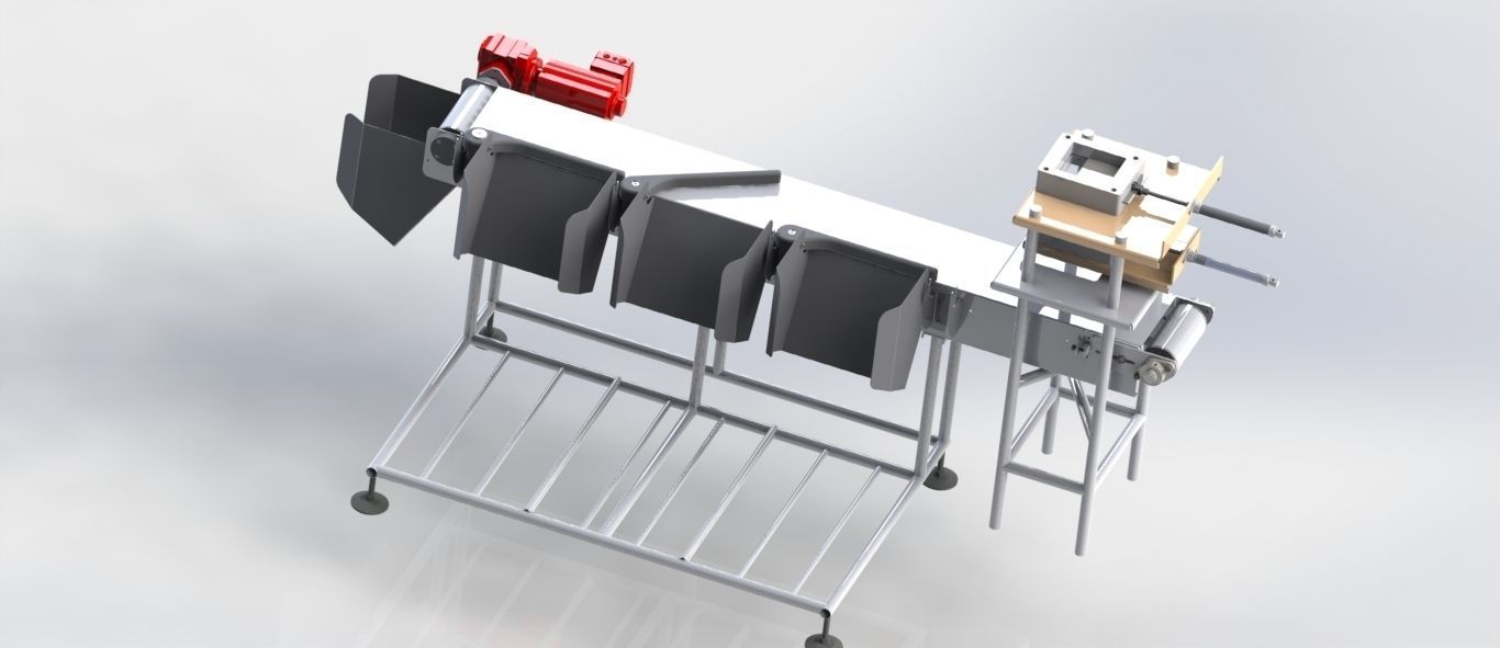 Sorting Conveyor free 3D model | CGTrader