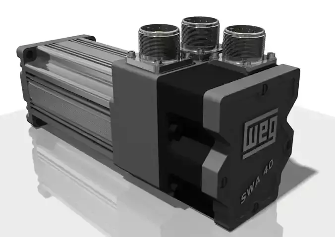 Motor WEG 324TS left free 3D model | CGTrader