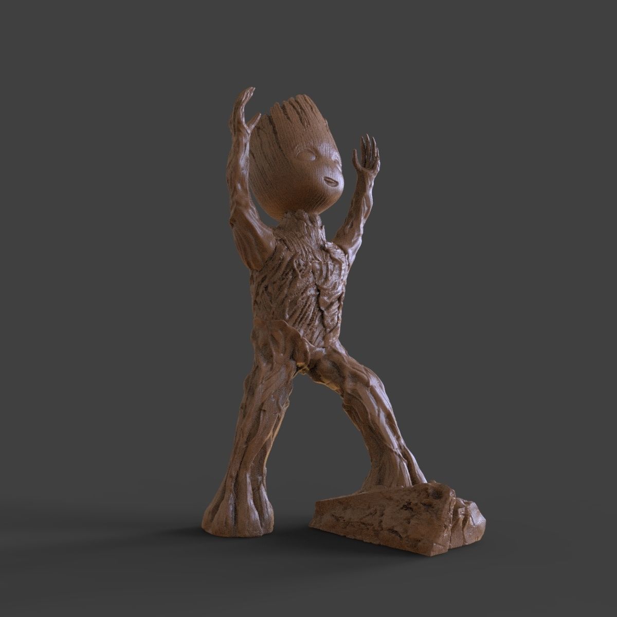 BABY GROOT CELEBRATING free 3D model 3D printable | CGTrader