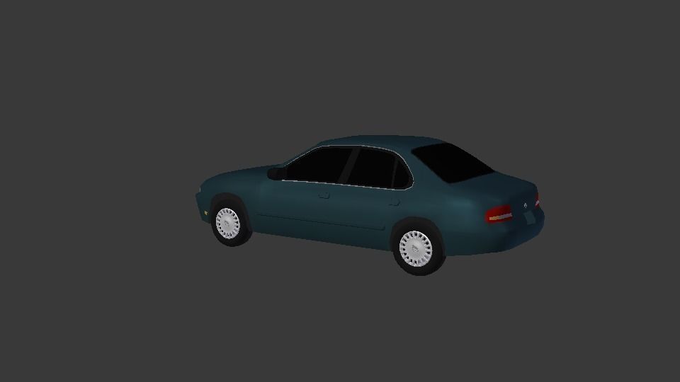 3D model 1995 Nissan Altima VR / AR / low-poly | CGTrader