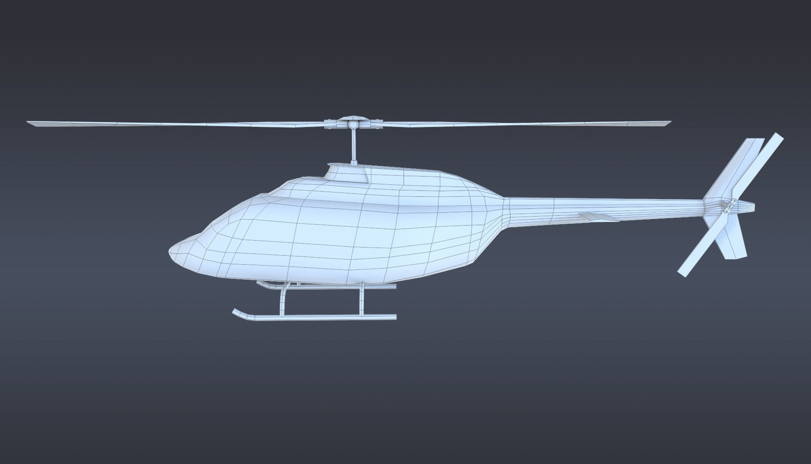 3D model Helicopter Bell 206 VR / AR / low-poly | CGTrader