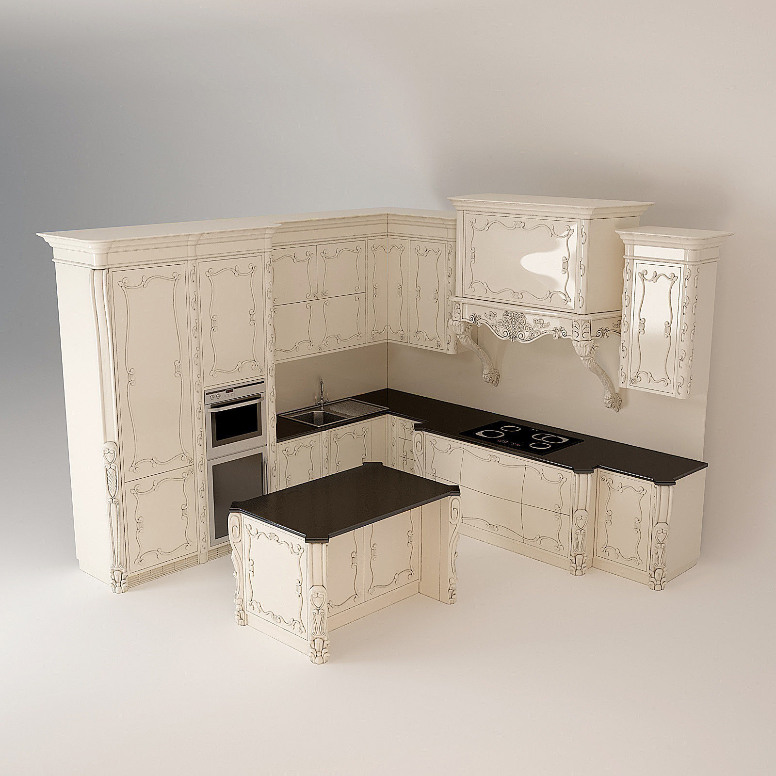 Kitchen Giorgio Piotto Gio Set 3D model | CGTrader