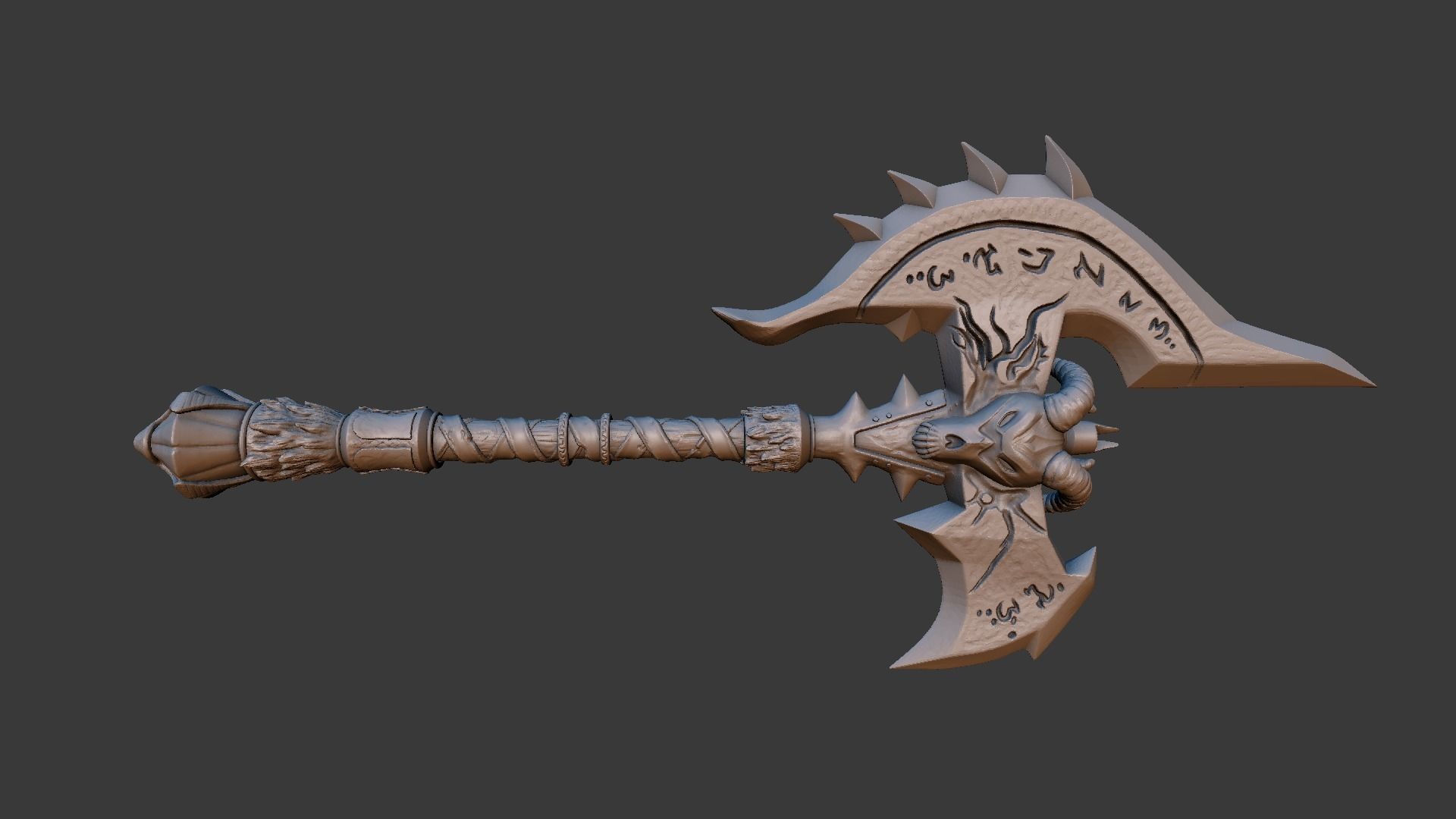 3D model Shadowmourne Axe VR / AR / low-poly | CGTrader