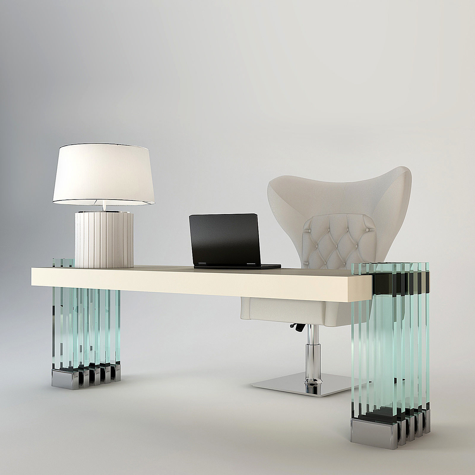 Visionnaire Modern Desk Set 3D model | CGTrader