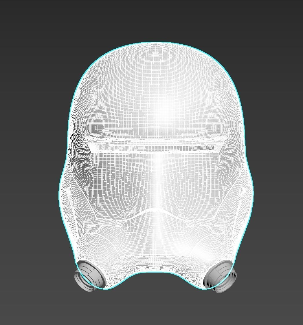 Star Wars TFA First Order SnowTrooper Flametrooper Helmet 3D model 3D ...
