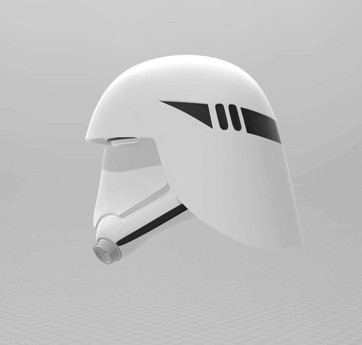Star Wars TFA First Order SnowTrooper Flametrooper Helmet 3D model 3D ...