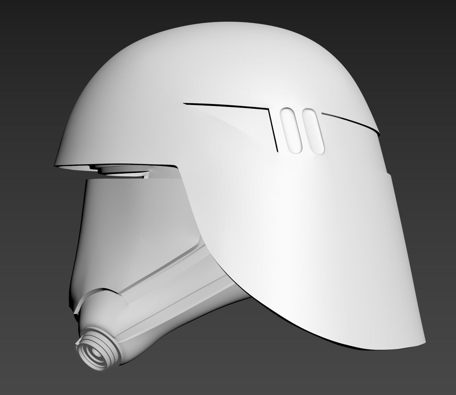 Star Wars TFA First Order SnowTrooper Flametrooper Helmet 3D model 3D ...