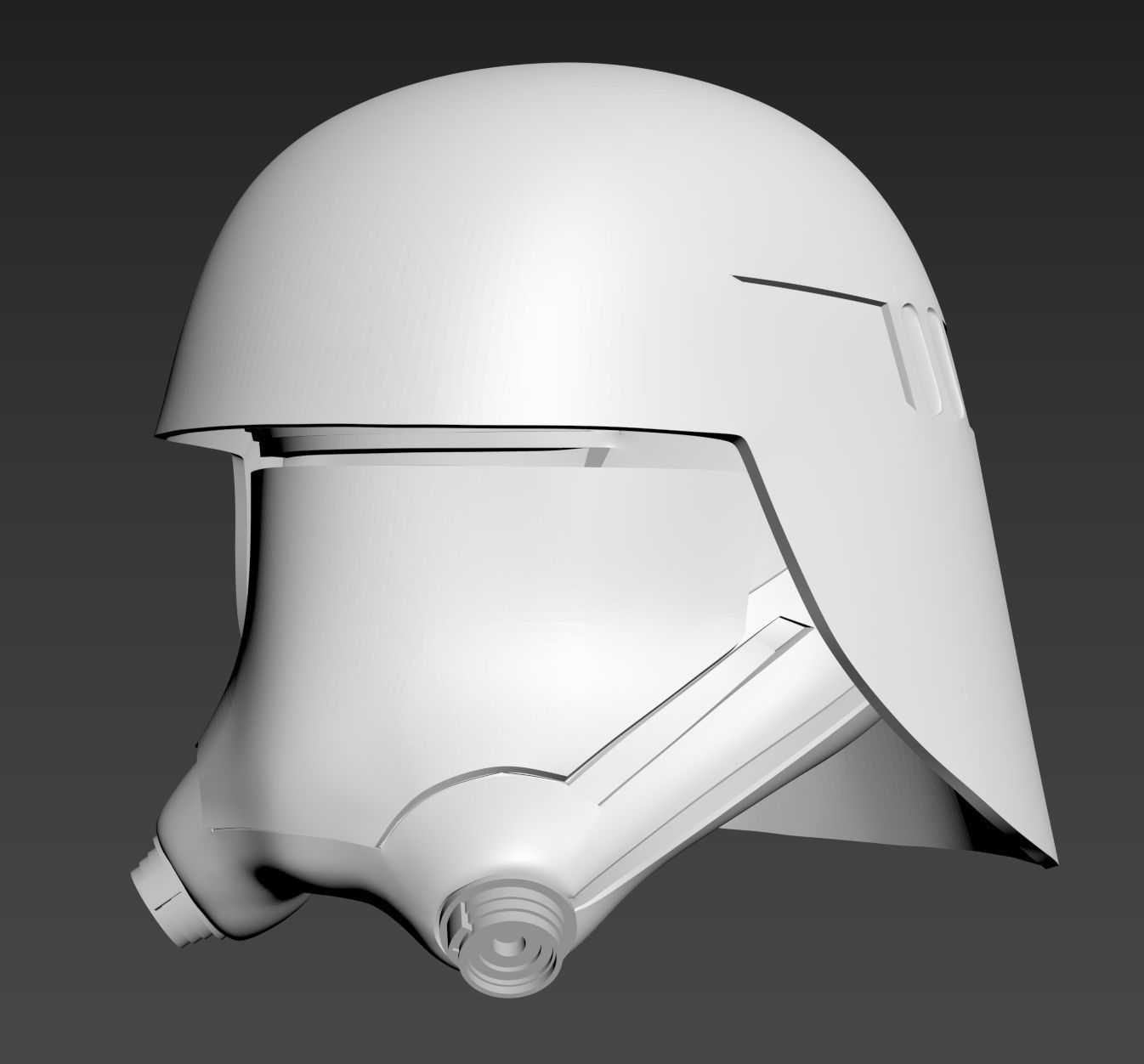 Star Wars TFA First Order SnowTrooper Flametrooper Helmet 3D model 3D ...