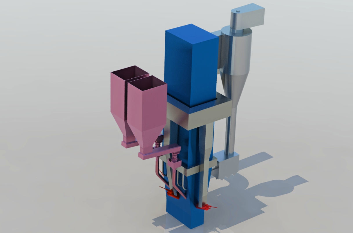 Gasifier machine with parts 3D model | CGTrader