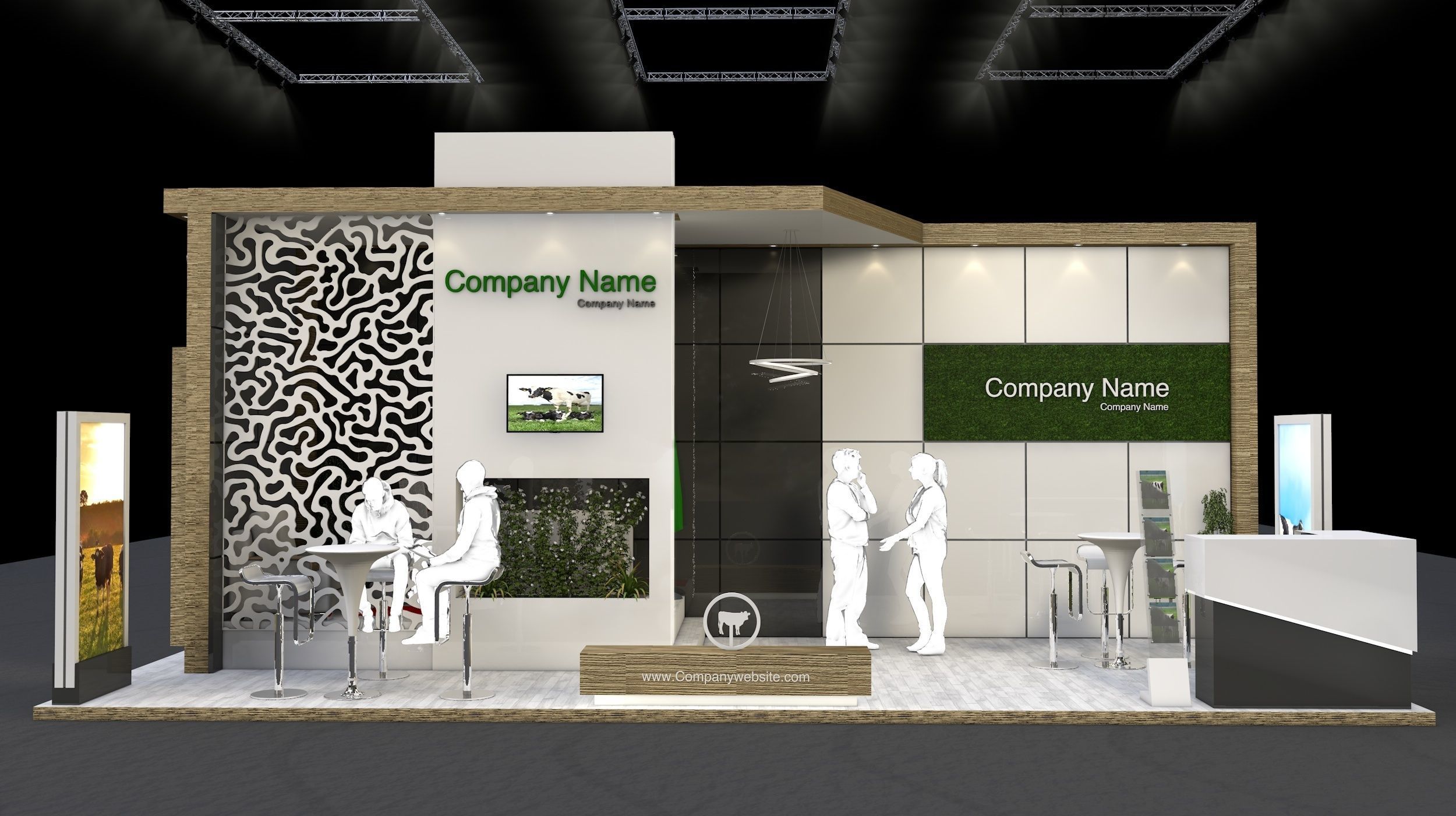exhibition stand Vip 3D model | CGTrader